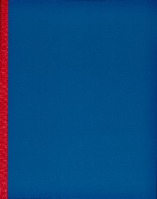 Kasboek 165x210mm 160blz 1 kolom rode rug assorti - GK