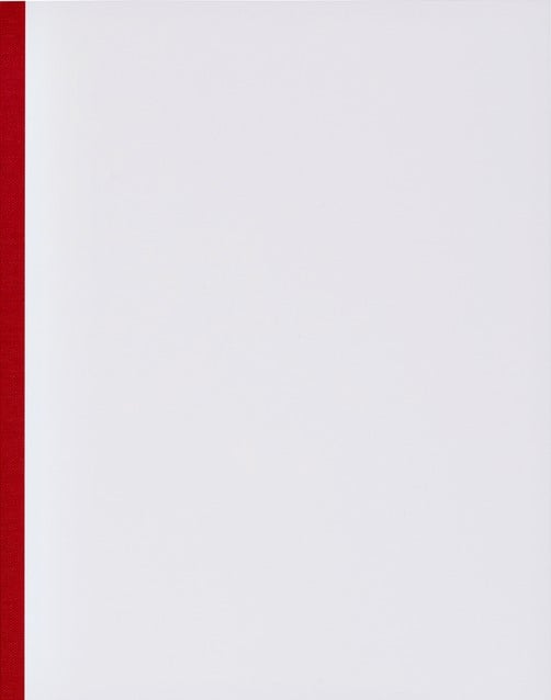 Kasboek 165x210mm 160blz 1 kolom rode rug assorti - GK