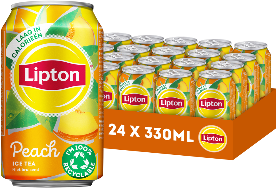Frisdrank Lipton Ice Tea peach blik 330ml - GK