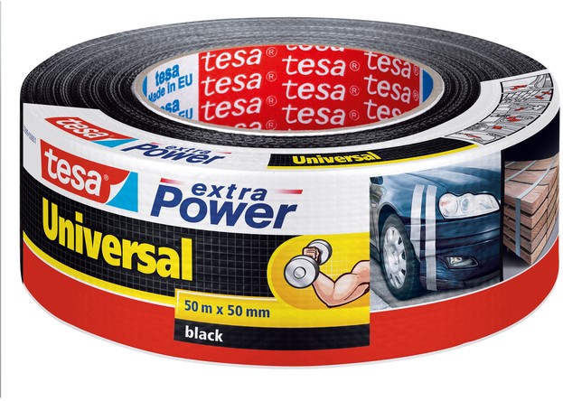 Duct tape tesa® extra Power Universal 50mx50mm zwart - GK