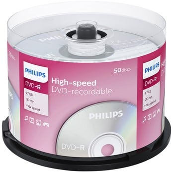 DVD-R SP (50) 4.7GB 16x SP Philips - GK