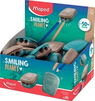 Puntenslijper Maped Smiling Planet 2-gaats display à 25 stuks - GK