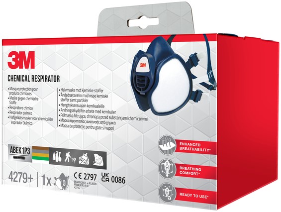Masker 3M chemische stoffen FFABEK1 P3 D filters - GK