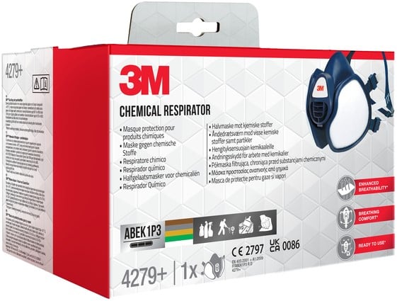 Masker 3M chemische stoffen FFABEK1 P3 D filters - GK