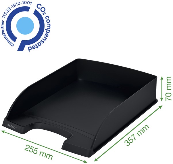 Brievenbak Leitz Recycle A4 zwart - GK