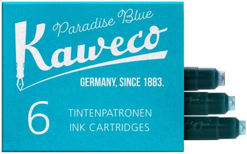Inktpatroon Kaweco turquoise doosje à 6 stuks - GK