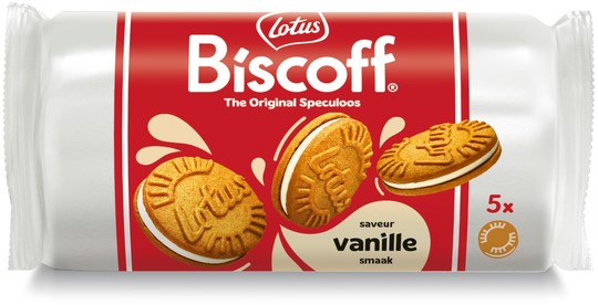 Koekjes Lotus Biscoff speculoos sandwich vanille 5 stuks - GK