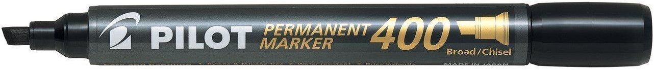 Permanent marker PILOT 400 schuin breed zwart - GK