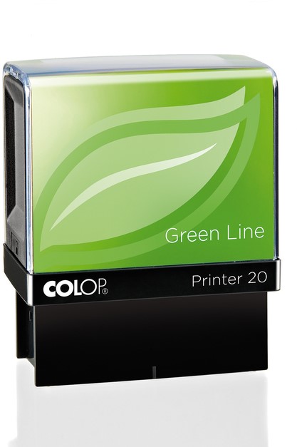 Tekststempel Colop 20 green line personaliseerbaar 4regels 38x14mm - GK