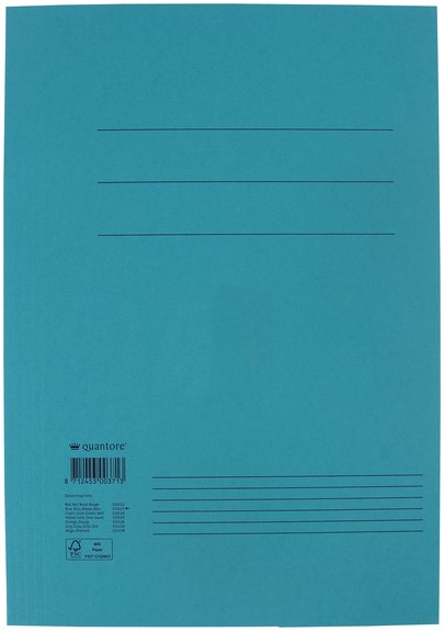 Dossiermap Quantore folio 300gr blauw - GK