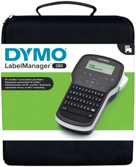 Labelprinter Dymo LabelManager 280 draagbaar qwerty 12mm zwart in ...