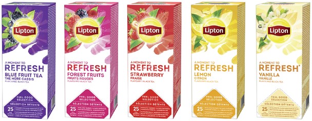 Thee Lipton Refresh blue fruit tea 25x1.5gr - GK