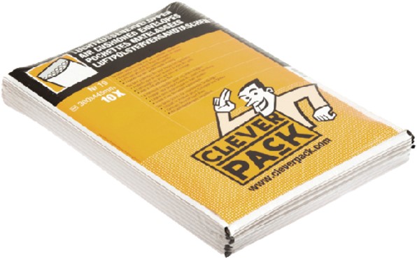 Envelop CleverPack luchtkussen nr19 320x455mm wit pak à 10 stuks - GK