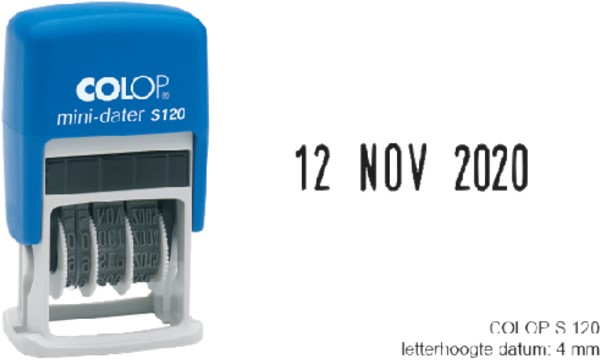 Datumstempel Colop S120 mini-dater 4mm frans - GK