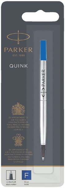 Rollerpenvulling fijn blauw Parker Quink - GK
