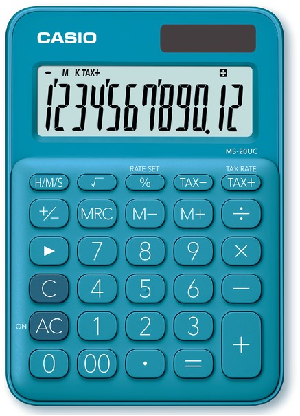 Rekenmachine Casio MS-20UC blauw - GK