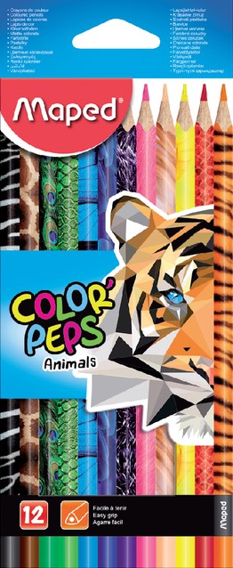 Kleurpotlood Maped Color'Peps Animals set á 12 kleuren - GK