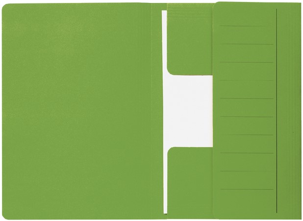 Dossiermap Secolor Mammoet folio 3 kleppen 270gr groen - GK