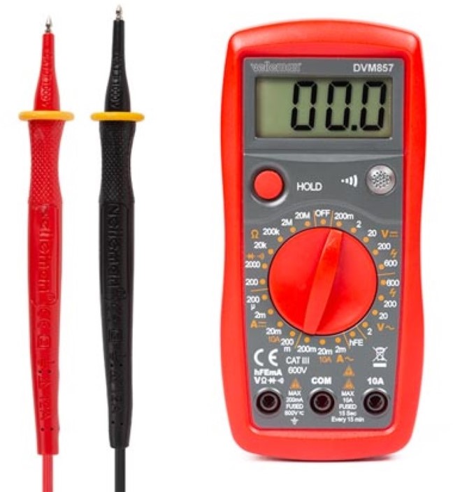 DIGITALE MULTIMETER - CAT III 600 V - 10 A - GK