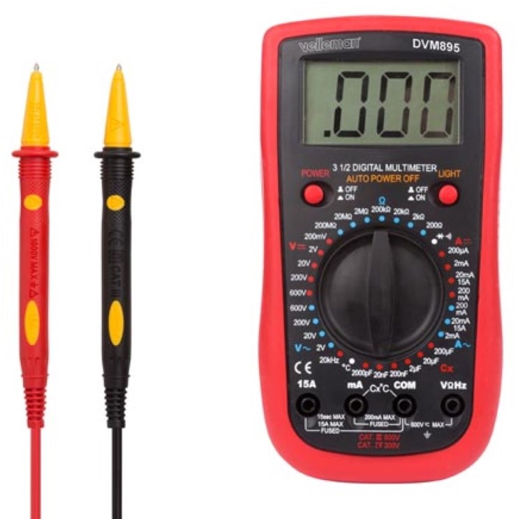 DIGITALE MULTIMETER - CAT. III 600 V / CAT IV 300 V - 1999 COUNTS - GK
