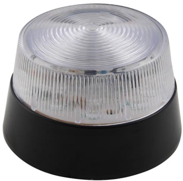 LED-KNIPPERLICHT - TRANSPARANT - 12 VDC - ø 77 mm - GK