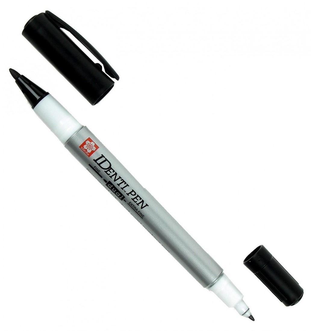 Viltstift Sakura IDenti-pen multifunctioneel zwart - GK